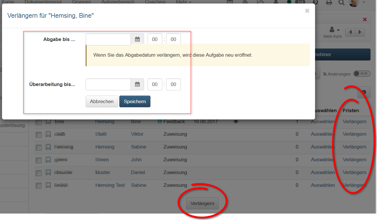 Aufgabe - Weitere Konfiguration - OpenOlat Documentation
