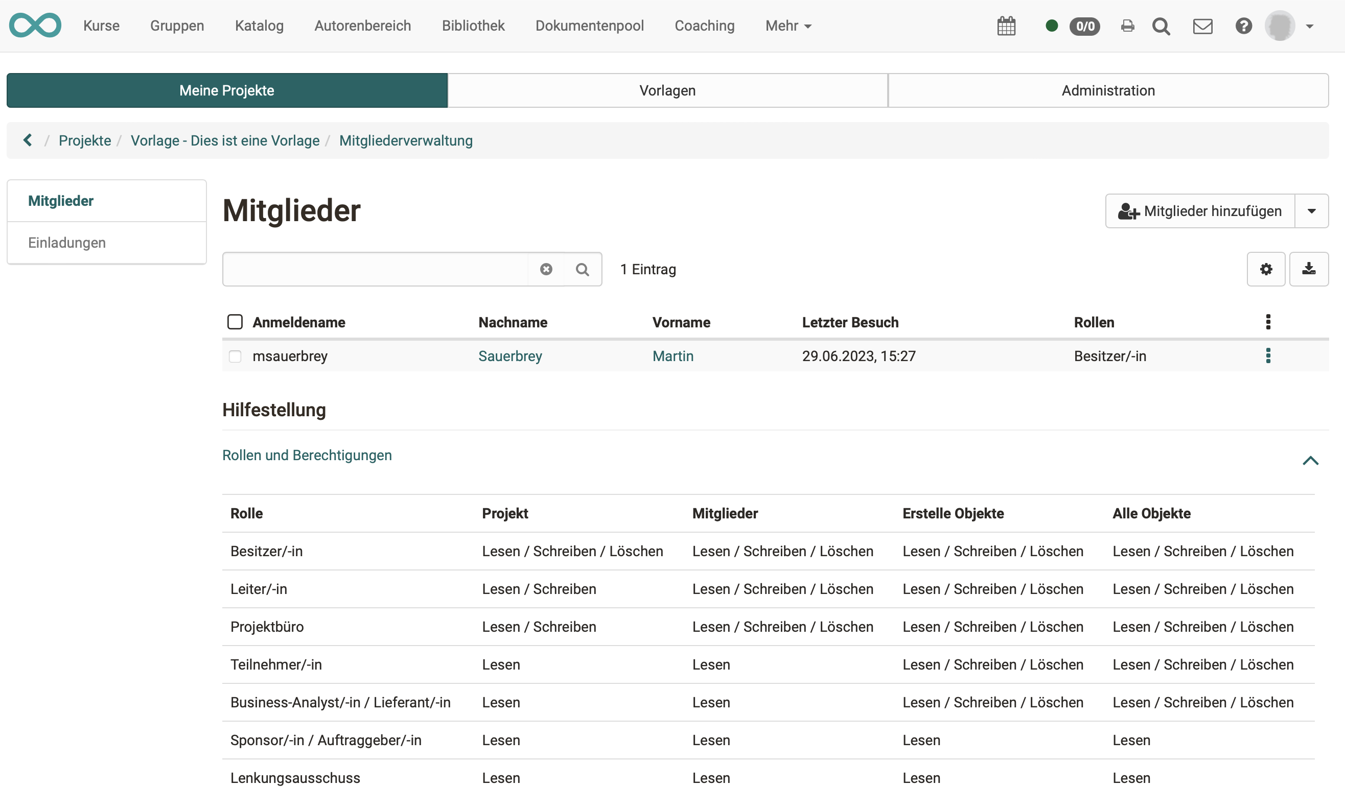 Modules Projects - OpenOlat Documentation