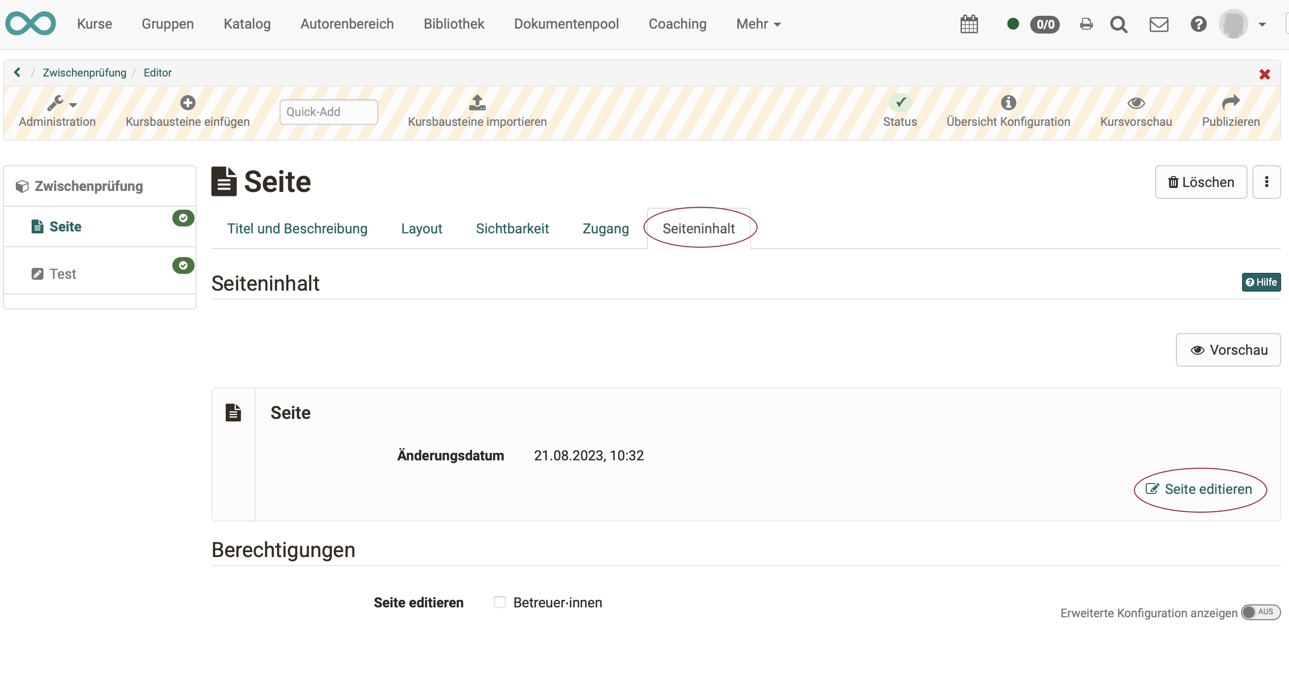 Page - OpenOlat Documentation