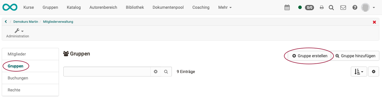 How can I efficiently create many groups at once? - OpenOlat Documentation